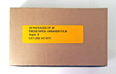 Urbanski Film Super 8mm Presstapes 20 Packages of 20 Brand New Sealed ...