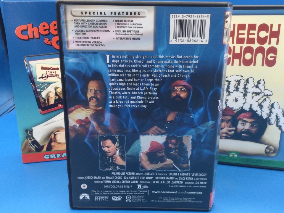 CHEECH & CHONGS Greatest Hits DVD 2005 2-Disc Set Up In Smoke & Still ...