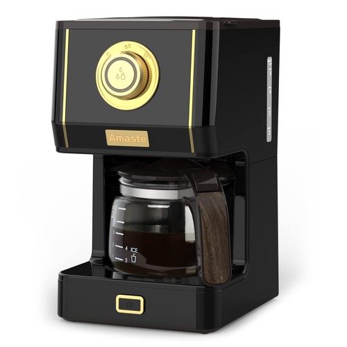 Amaste Coffee Maker, 25 Oz Drip Retro Style Coffee Machine with Glass ...