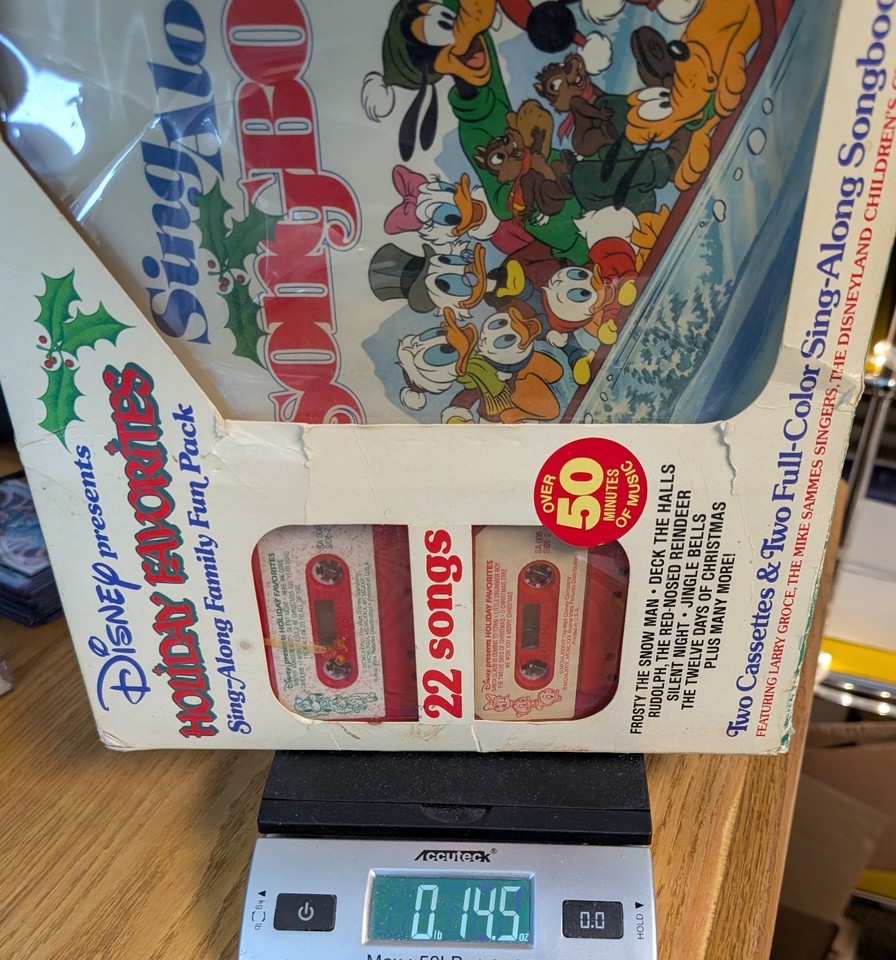 Disney Holiday Favorites Sing-Along Family Fun Pack 2 Cassette Set w ...