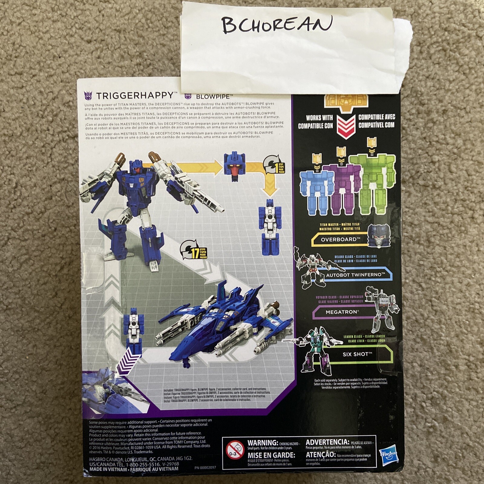 Transformers Titans Return Triggerhappy & Blowpipe Deluxe Class Hasbro ...