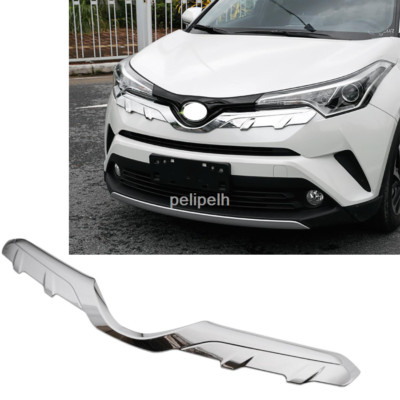For 2016-2019 Toyota C-HR CHR Chrome Front Hood Grille Bonnet Cover ...