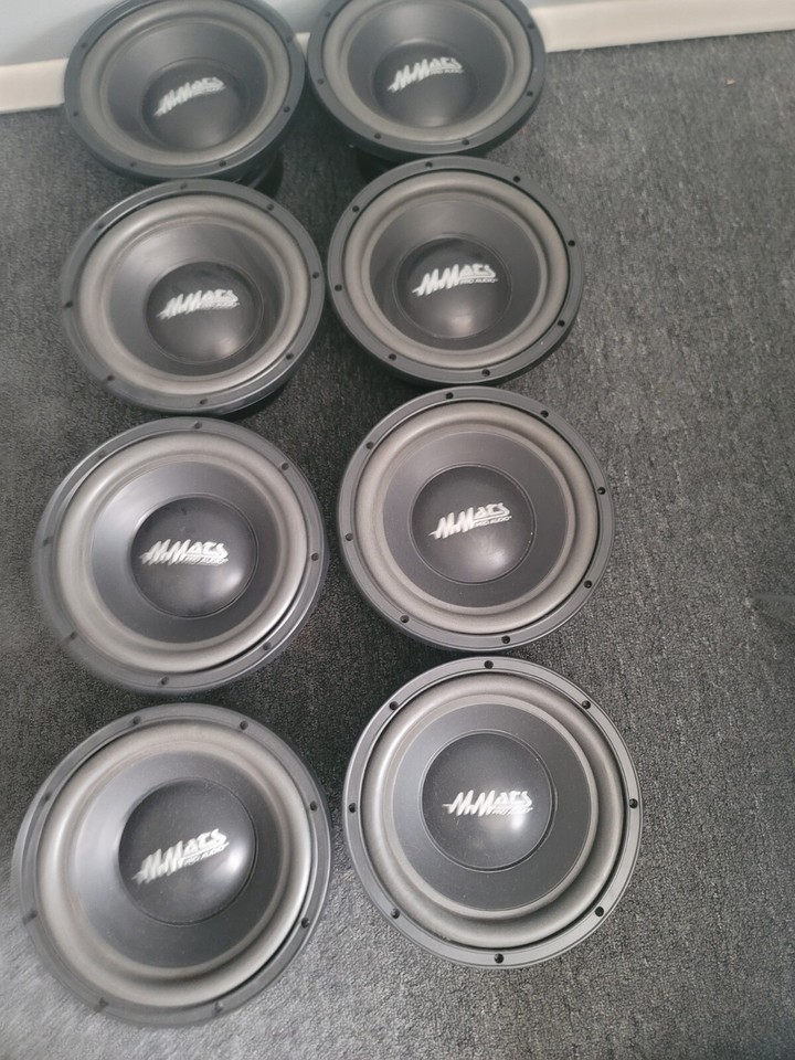 Mmats Pro Audio PRO 500 Watt RMS DVC 4 Ohm 10" 8 Subs Available | eBay