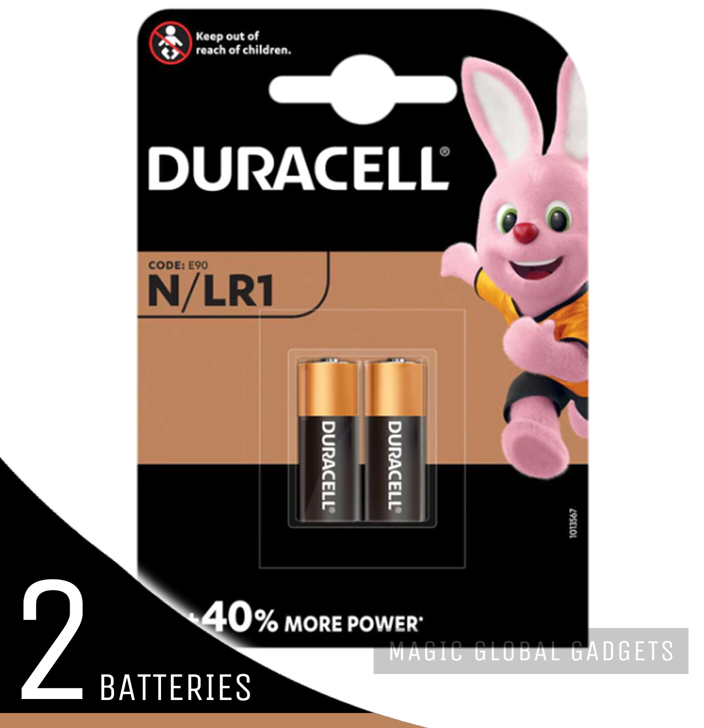 DURACELL LR1 N MN9100 1.5V ALKALINE BATTERY GP910A, 910A, E90, VERY ...