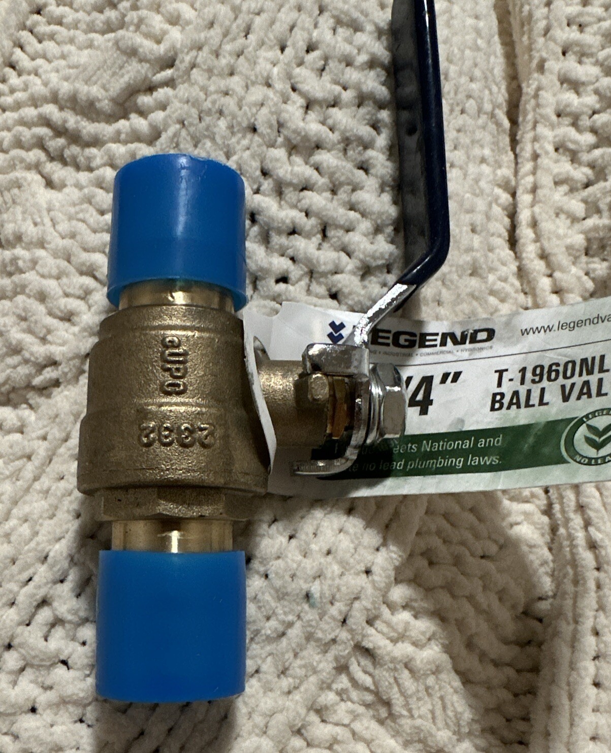 Legend T-1960NL 101544NL 3/4" No Lead Pex Ball Valve 17-3 | eBay