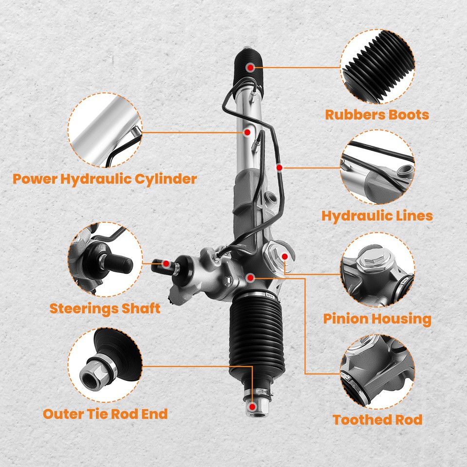 Power Steering Rack w/ Pinion Assembly for Toyota 4Runner Tacoma 4WD ...