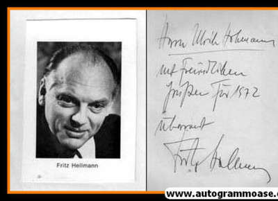 Schauspieler | Fritz HELLMANN | 1970er (Portrait SW) _ | eBay.de