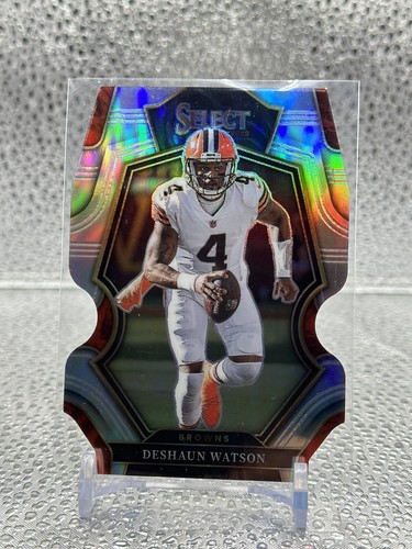 2022 Panini Select Premier Level Deshaun Watson Silver Die Cut #123 ...
