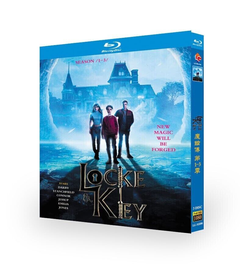 Blu-ray BD 3 Discs TV Series English All Region Locke & Key Season 1-3 ...
