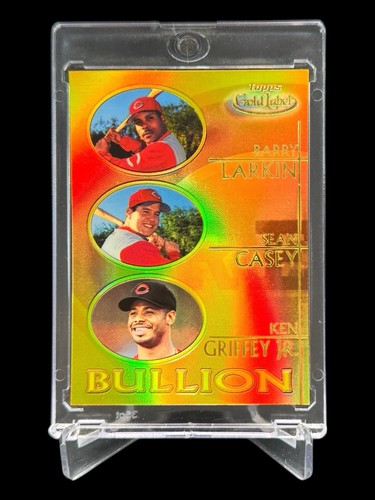 2000 Topps Gold Label KEN GRIFFEY JR GOLD REFRACTOR “BULLION” LARKIN ...