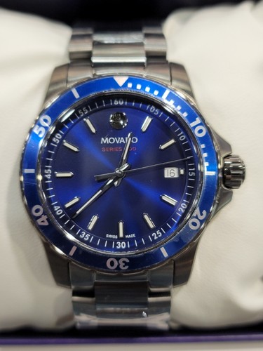 Movado Men's Series 800 Blue Dial Watch - 2600159 NEW IN Box | eBay