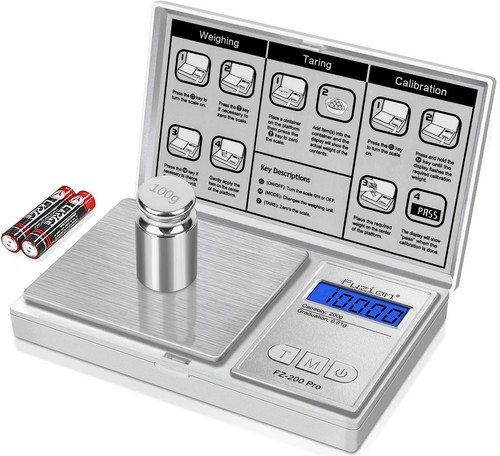 Digital Pocket Scale .01 Gram Accuracy, 200g Digital Gram Scales for ...