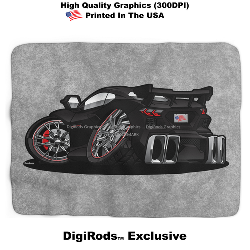 DigiRods Corvette C8 2023 70th Anniversary Black Cartoon Car Sherpa ...