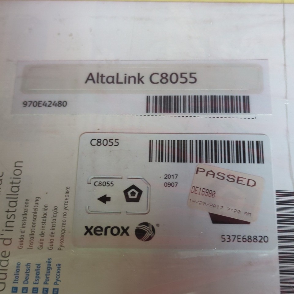 Xerox 097S04834 Initialization Kit for Altalink C8055 | eBay