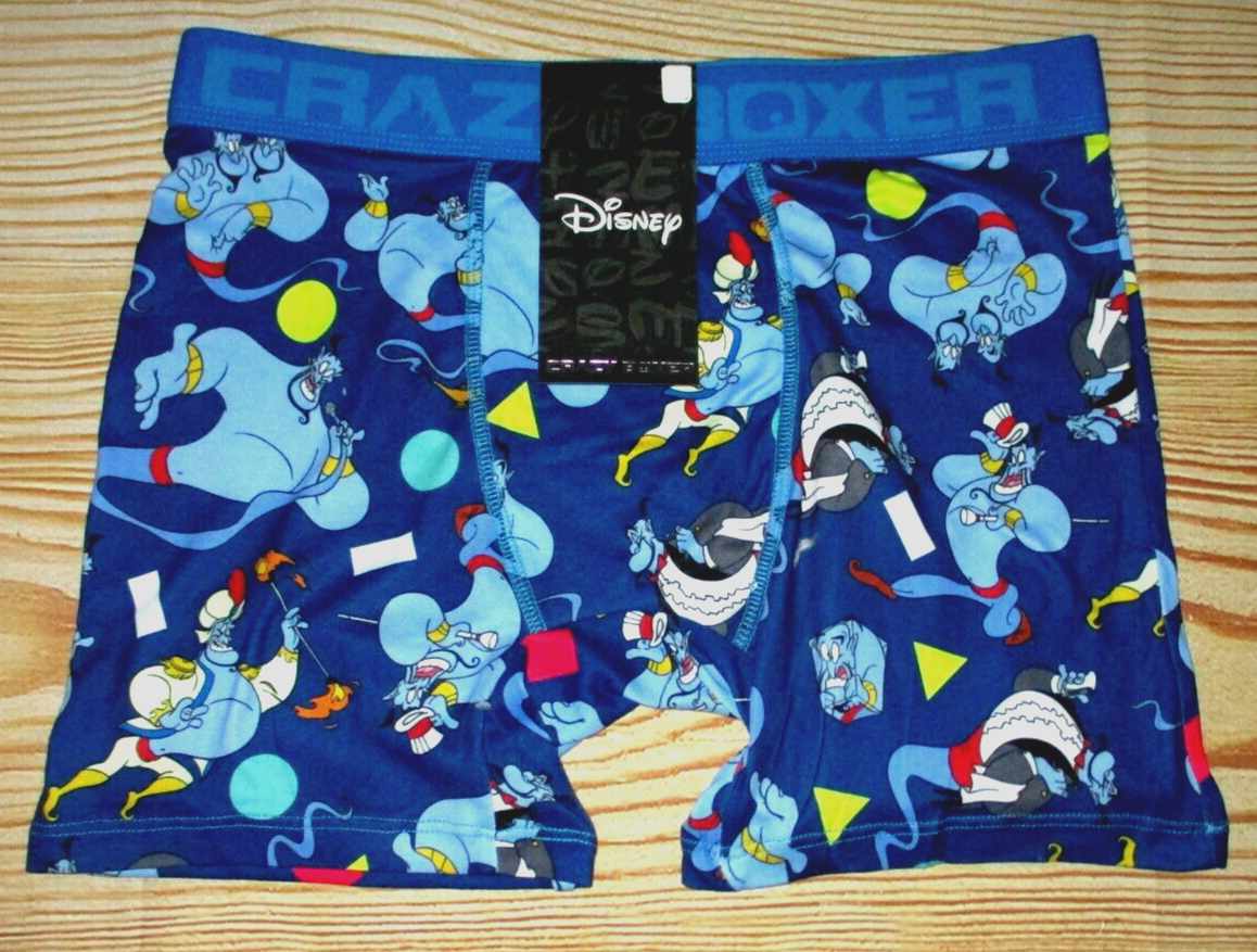 MENS CRAZY BOXER DISNEY ALADDIN GENIE BOXER BRIEF M (32/34) | eBay