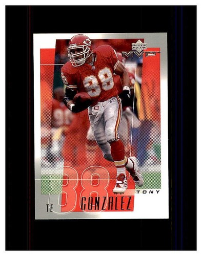 2001 Upper Deck MVP Football Card #124 Tony Gonzalez CHIEFS | eBay