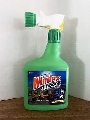 Windex OUTDOOR Glass Patio Cleaner 32 oz. Hose Spray Streak-Free Shine ...