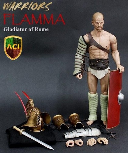 1/6 12" RARE OOP ACI FLAMMA GLADIATOR OF ROME ANCIENT ROMAN WARRIOR | eBay