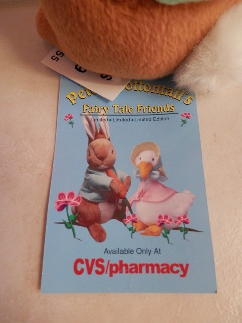 1998 CVS Stuffins Peter Mrs. Cottontail Easter Bunny Rabbit Stuffed ...
