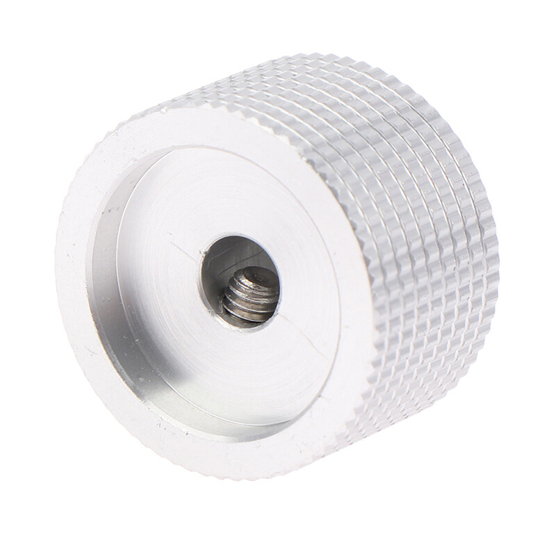 Silver Aluminum Volume Knob Cap Hole 6MM 25MM * 15MM Potentiometer Knob ...