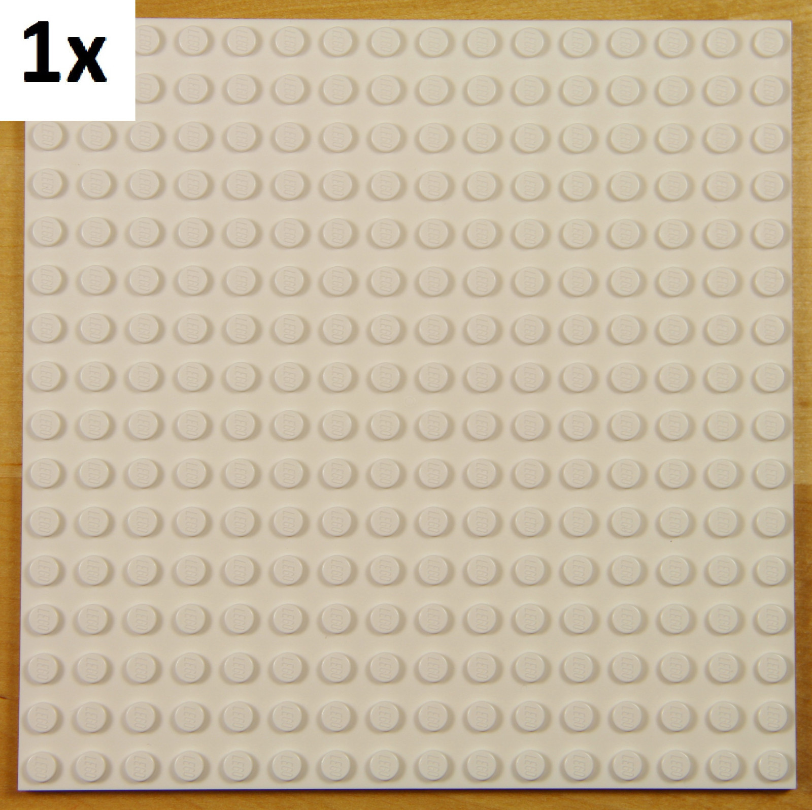 LEGO - 16x16 Dots (5"x5") White Baseplate - 91405 Thick Base Plate Flat ...