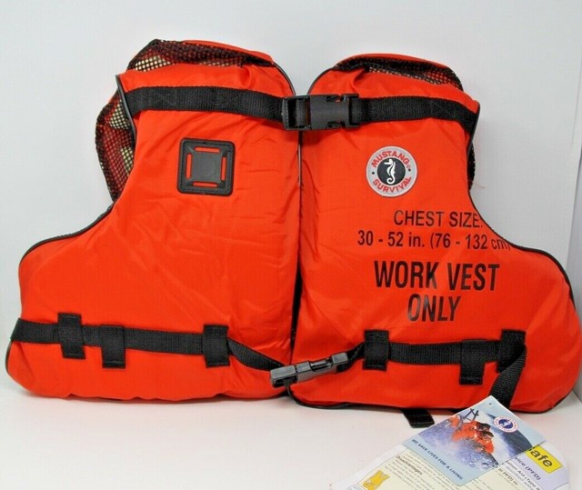 Mustang Survival MV3192 Work Vest Solas Tape for sale online | eBay