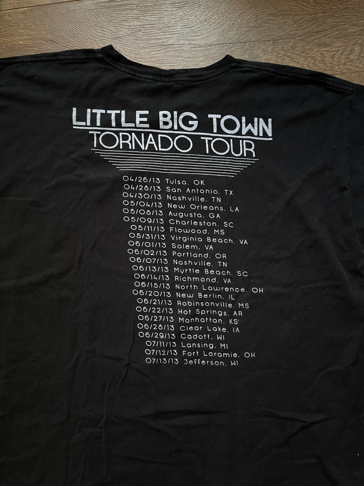 Little Big Town Tornado Tour 2013 Shirt Size 2XL Band Music Country ...