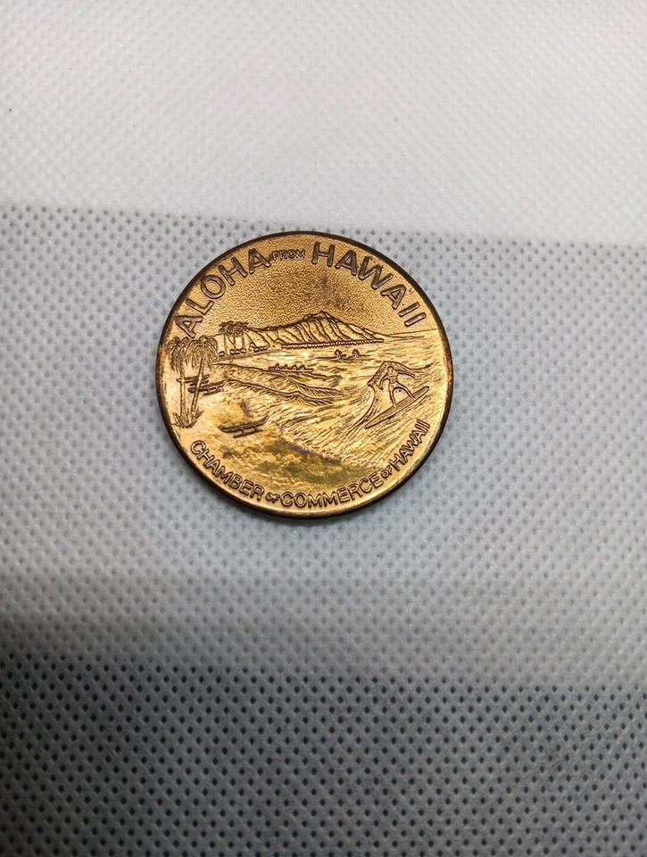1974 Aloha from Hawaii Dollar $1 Honolulu Brass Coin Token | eBay