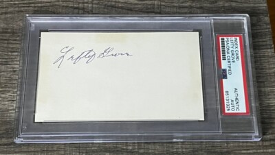 Lefty Grove Signed AUTOGRAPHED 3x5 index Card PSA/DNA Slabbed PSA | eBay