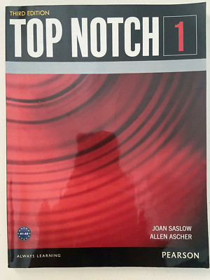 TOP NOTCH 1 ~ 3/E Third Edition ~ STUDENT BOOK 9780133928938| eBay