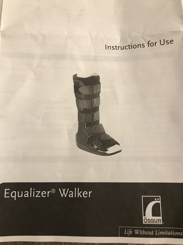 Ossur Equalizer Walker A-W0600BLK Walking Boot Brace Black Medium ...