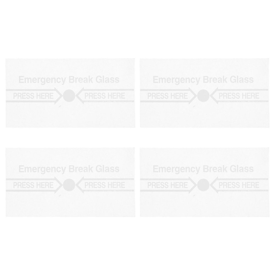 4pcs Fire Alarm Break Glass: Replacement Alarm Box Cover - Break Glass ...