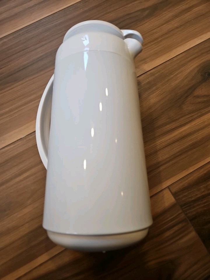 Gevalia Kaffe 32oz. White Insulated Thermal Carafe Thermos Hot Coffee ...