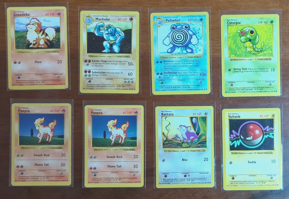 Pokemon TCG 1999 Base Set 18 Card Lot Unlimited Charizard / Shadowless ...