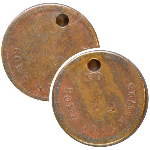 1880's Rome New York Merchant Token Iron Works | eBay