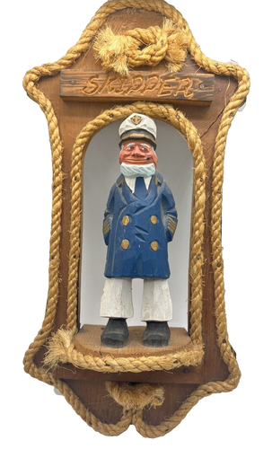 Wooden Wall Hanging Nautical Skipper Sailor | eBay
