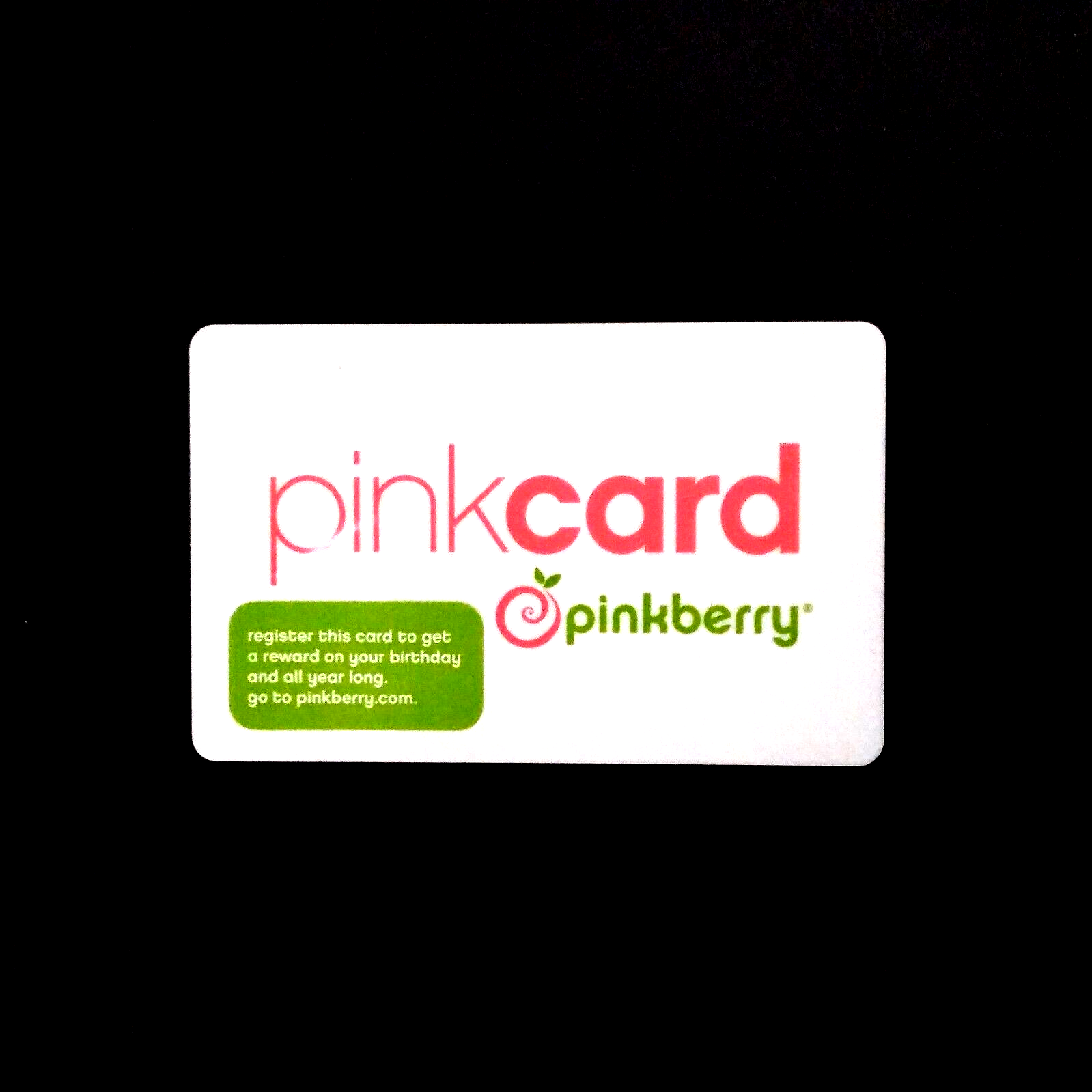 Pinkberry Pink Card NEW COLLECTIBLE GIFT CARD $0 #6000 | eBay