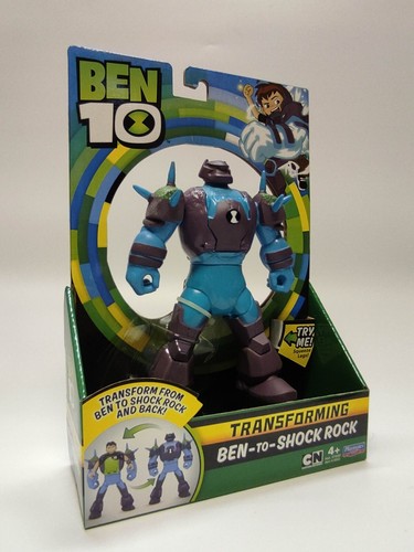 Ben 10 Cartoon Network Transforming Ben To Shock Rock Figure | eBay