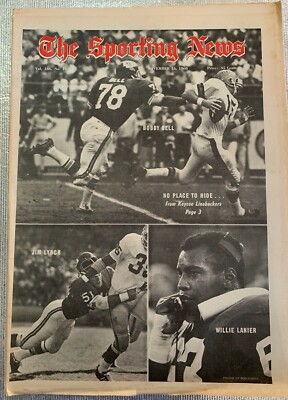 11/16/1968 The Sporting News- Kansas City Chefs linebackers, Pittsburgh ...