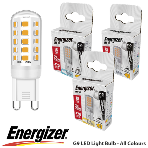 New Energizer LED G9 Bulbs Capsules 1.9W 4.2W 2700K Warm White day ...