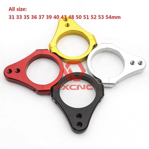 FXCNC Fork Shock Absorber Damper Balance Brace 31-54mm Black/Silver ...