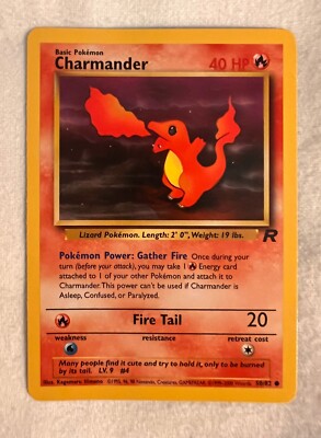 Pokémon TCG Charmander Team Rocket 50 Regular 1st Edition Common | eBay