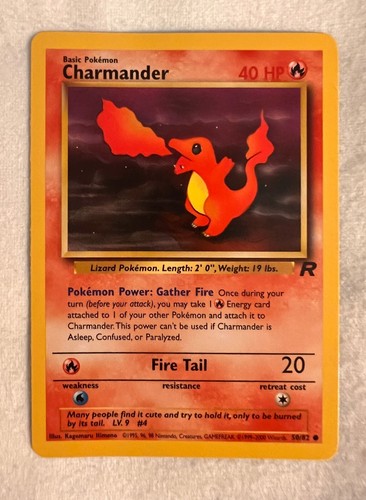 Pokémon TCG Charmander Team Rocket 50 Regular 1st Edition Common | eBay