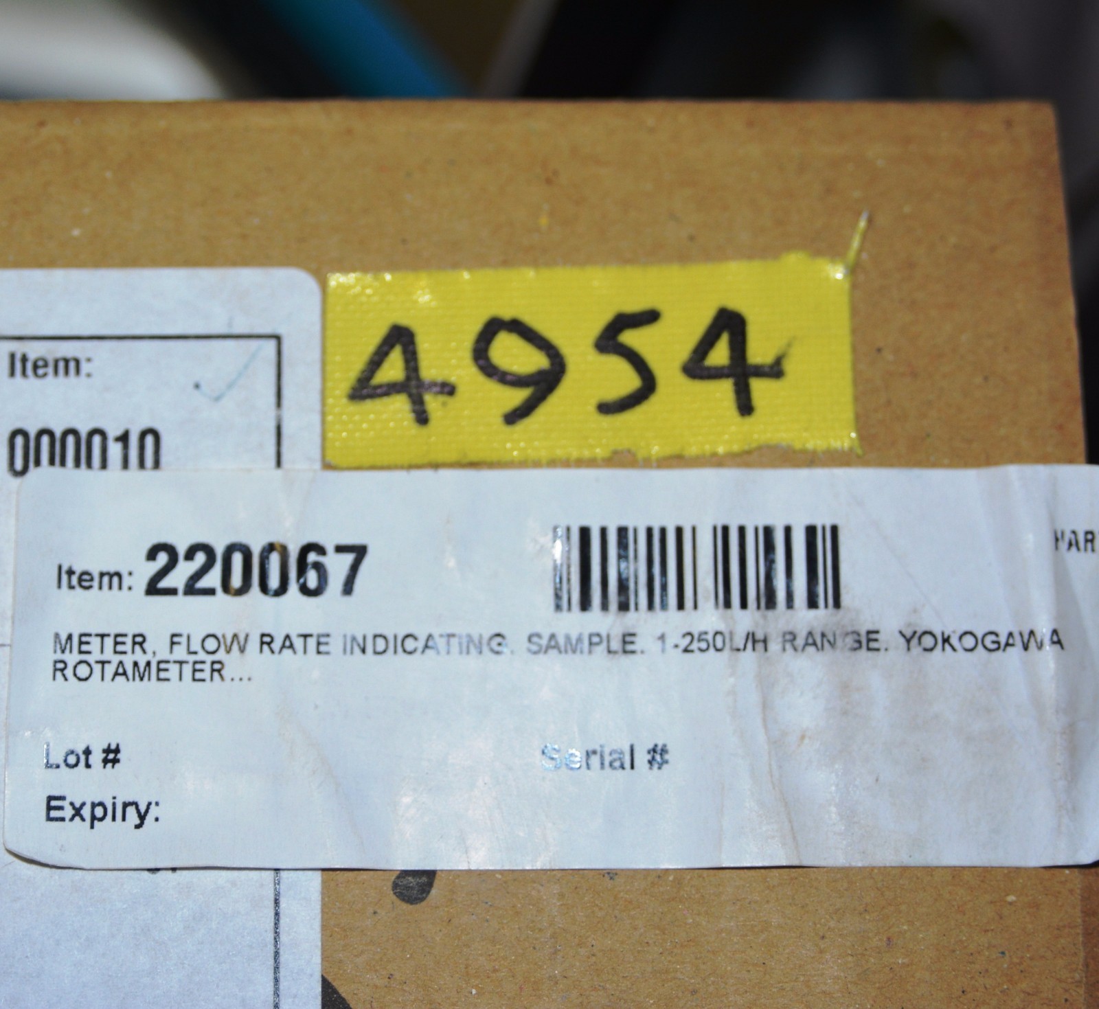 YOKOGAWA Rotameter RAKD41 T4SS 44VPE T80NNN BG K1 W4A Variable Area ...