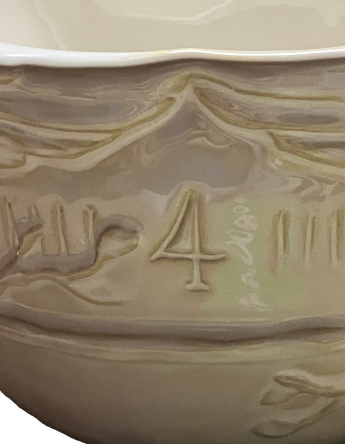 POTTERY BARN 12 DAYS OF CHRISTMAS SERVING DISH BOWL #4 CALLING BIRDS ...