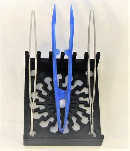 Tweezer Rack Stand Forceps Tray Tools Organizer Biology Medical Lab ...