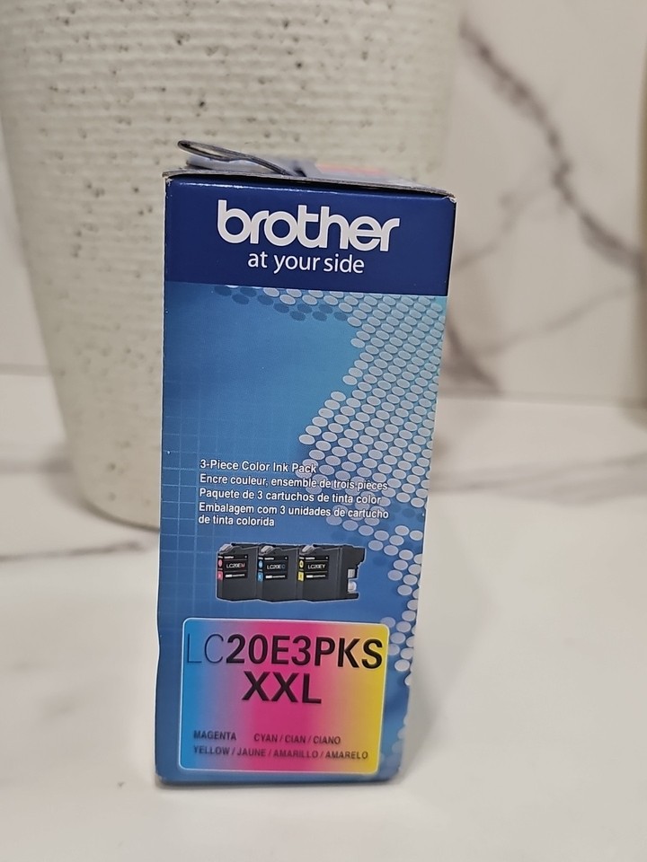Brother LC20E 3PK XXL Super High Yield Ink Cartridge Cyan Yellow ...