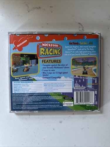 Nickelodeon - Nicktoons Racing PC CD ROM Win 95/98/ME/XP New Sealed ...