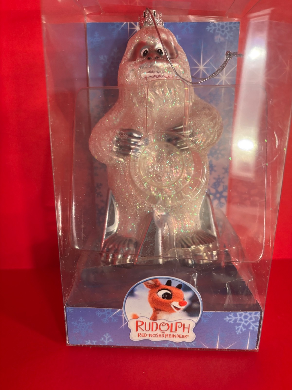 BUMBLE Abominable Snow Monster Rudolph Red Nosed Reindeer Blown Glass ...