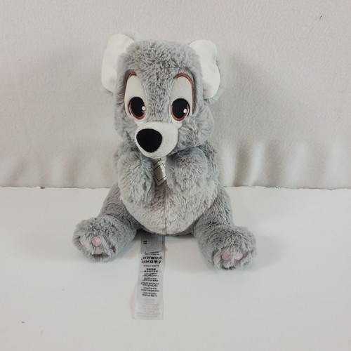 Disney Parks Babies Lady And The Tramp Baby Scamp Plush Gray | eBay